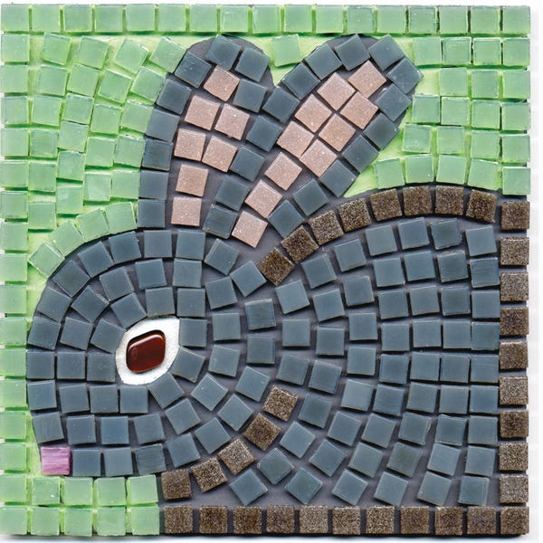 Rabbit Mosaic - Etsy