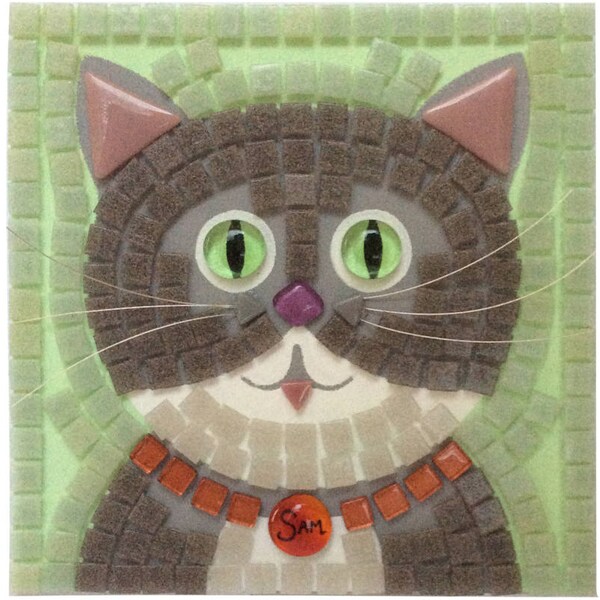 Mosaic Cat - Etsy