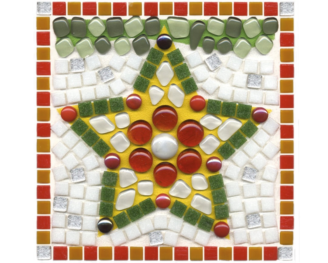 Christmas Star Mosaic Kit - Etsy