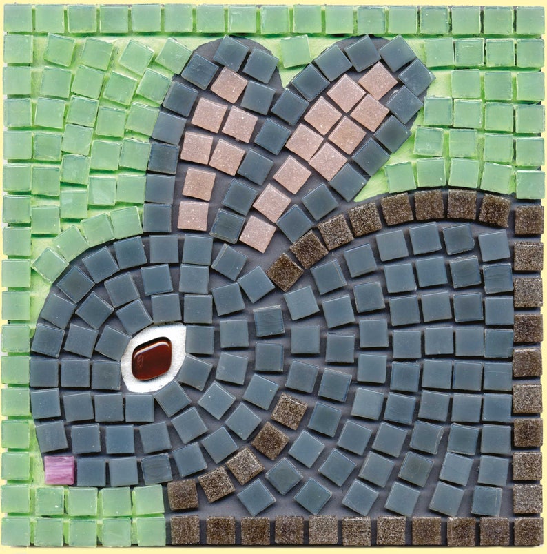 Rabbit Mosaic Fun Kit 190mm Square - Etsy