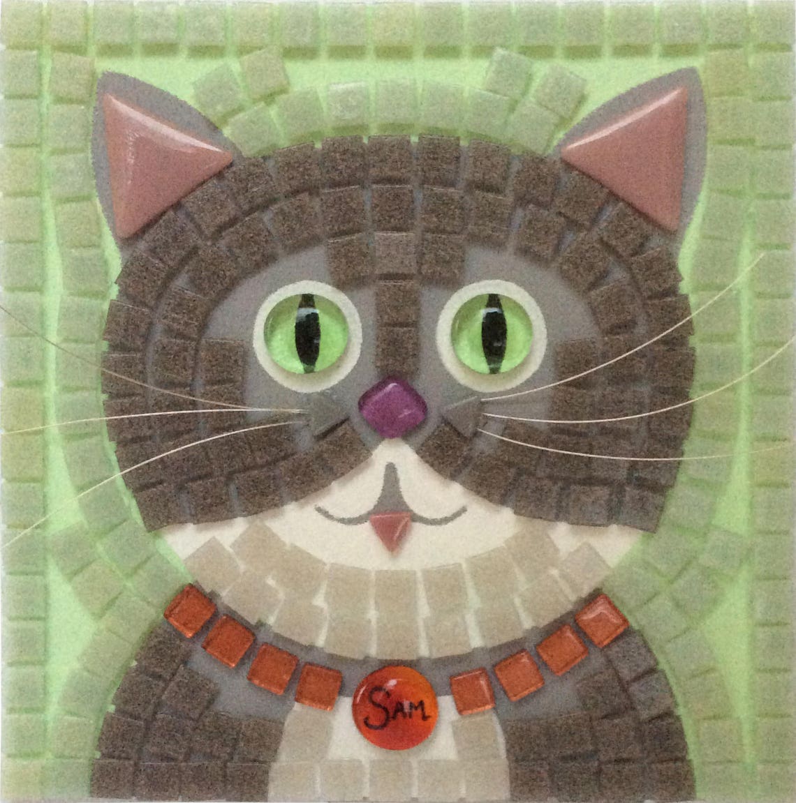 Cat Mosaic Fun Kit 190mm Square - Etsy