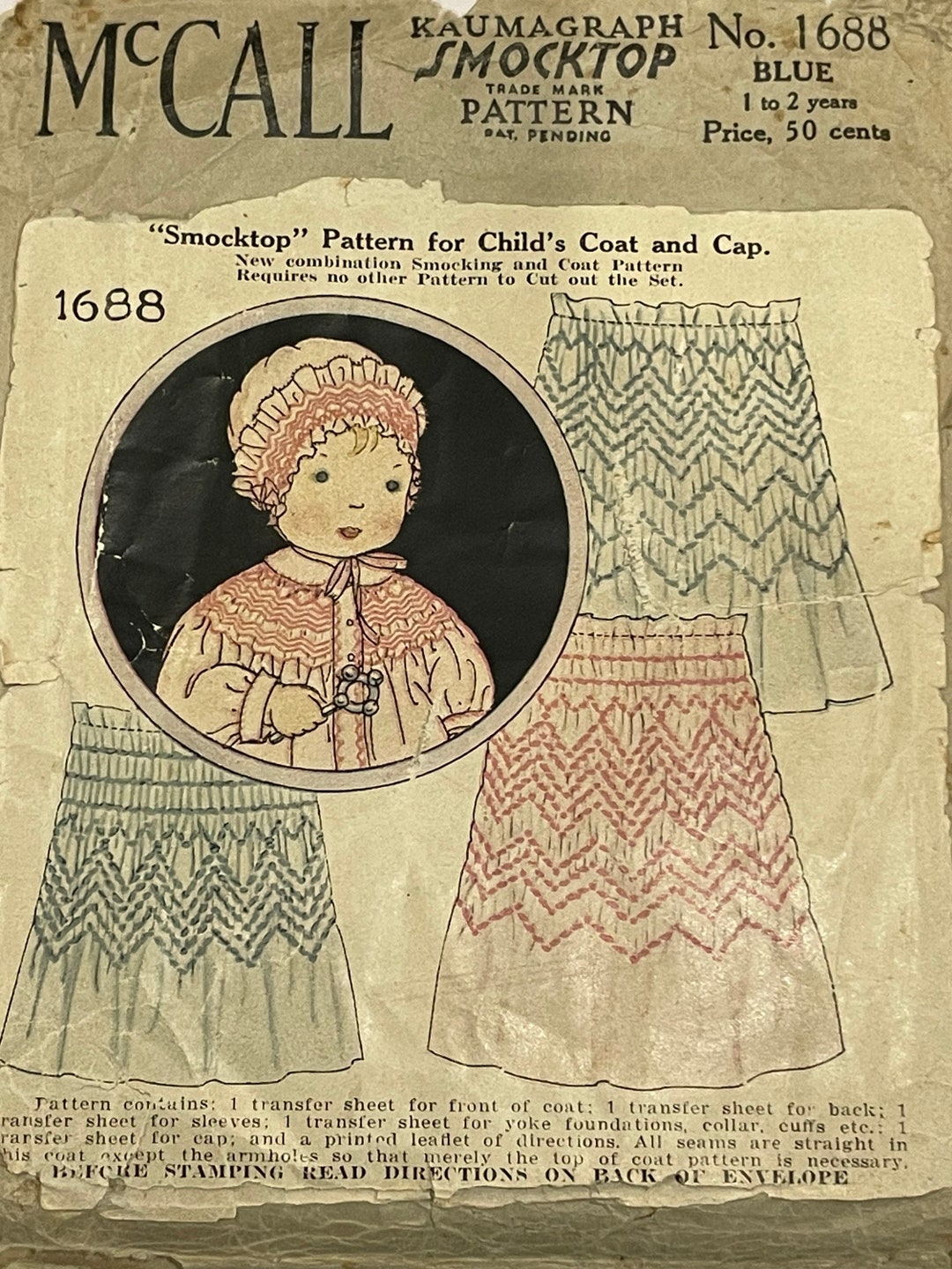 Antique Vintage 1920s 20s Mccall Sewing Pattern Childrens - Etsy Australia