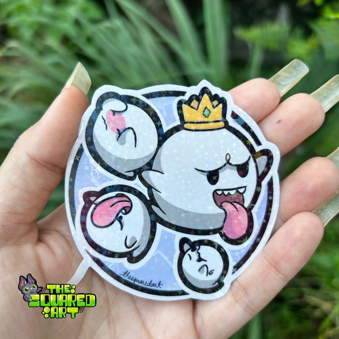 King Boo, Ghost Stickers, Mario, Video Games, Sparkling Stickers ...