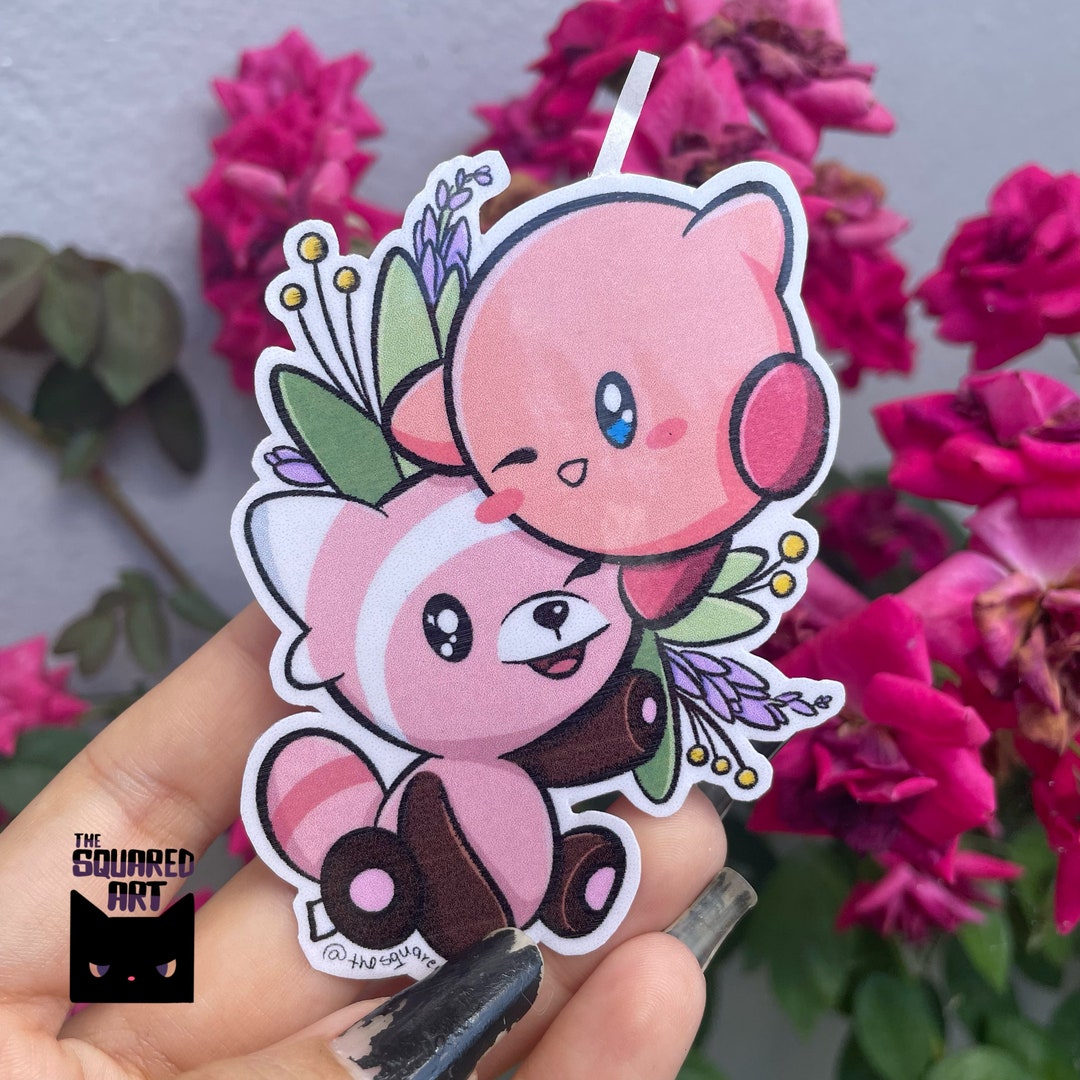 Kirby and Stufful Handmade Sticker - Etsy
