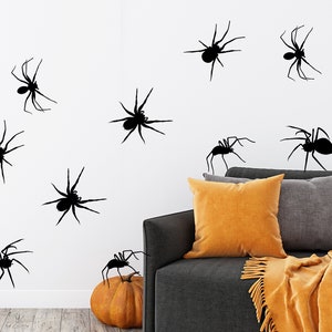 Large Spider Wall Decals - Spiders Vinyl Sticker - Halloween Decor ...