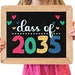Class of Printable Sign, First Day of School Sign, Back to School ...