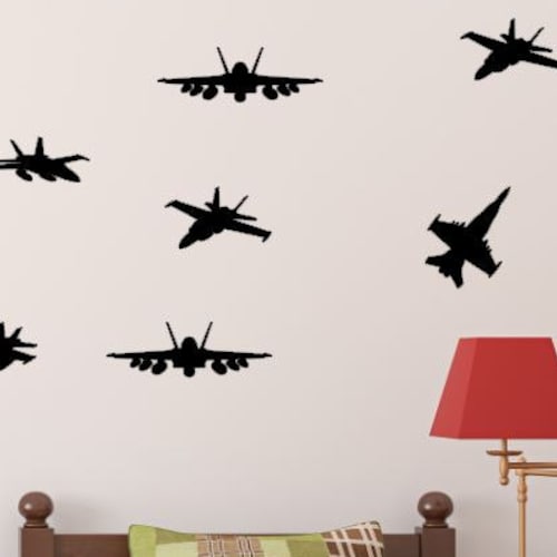 Jet Wall Decals Fighter Jet Decals Pilot Decal Jet Decal - Etsy