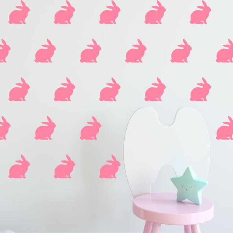 Bunny Wall Decal - Etsy