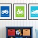 Construction Truck Prints Dump Truck Wall Art Boys Room Wall Art ...