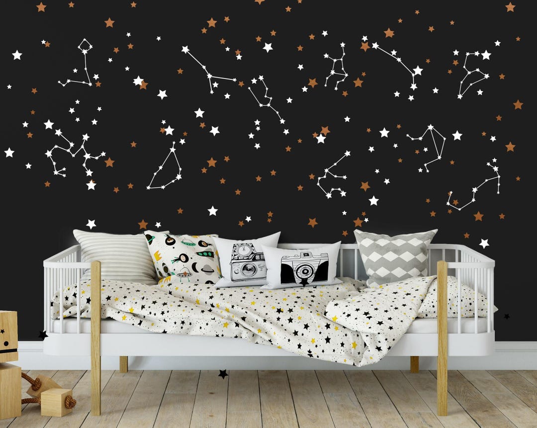 Constellation Wall Decals, Zodiac Star Wall Stickers for Space and ...