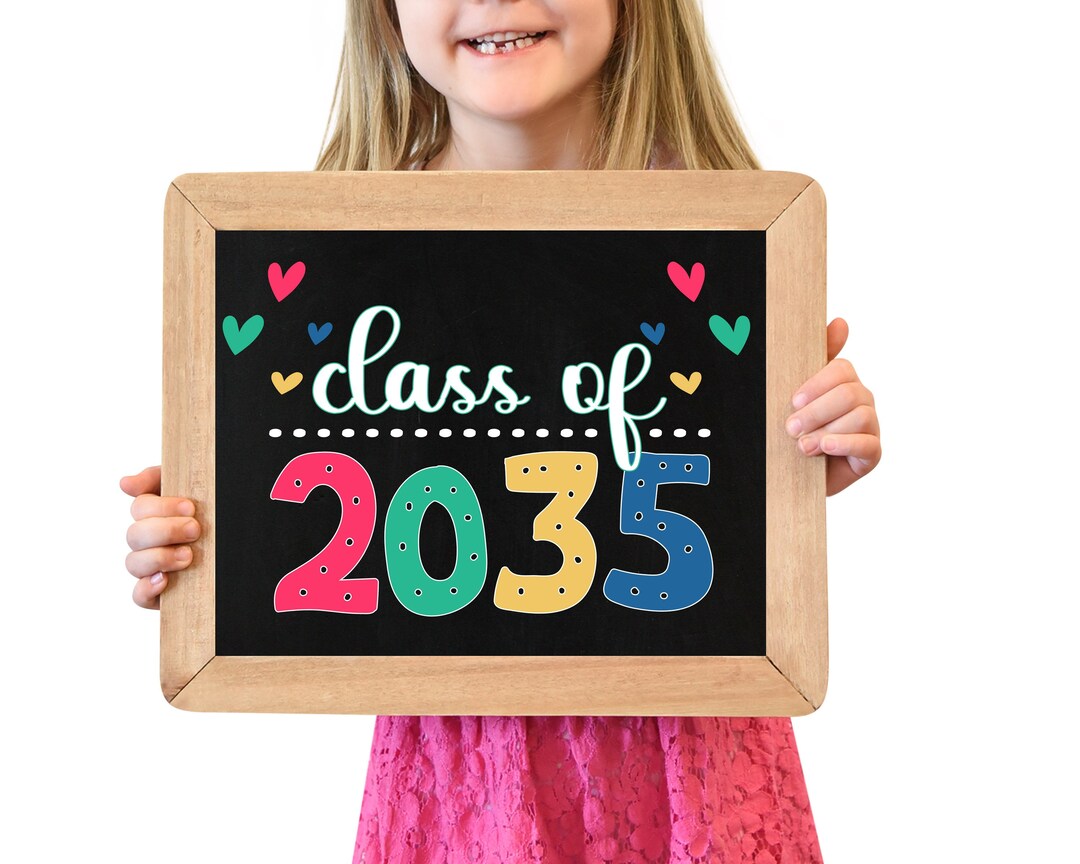 Class of Printable Sign, First Day of School Sign, Back to School ...