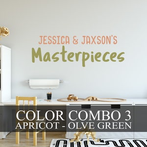 Masterpieces Wall Decal, Masterpieces Decal for Kids Artwork Display ...