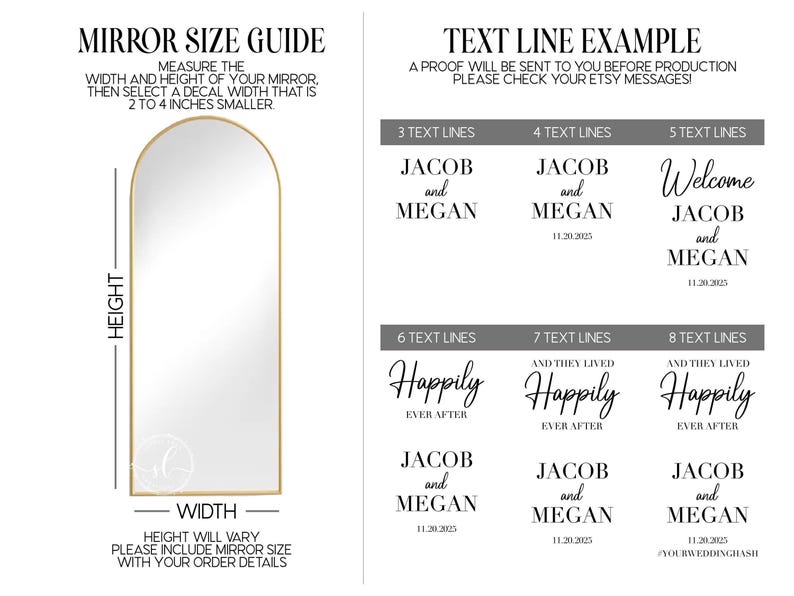 Custom Salon Mirror Decal, Hairstylist Mirror Decal, Beauty Studio Wall ...