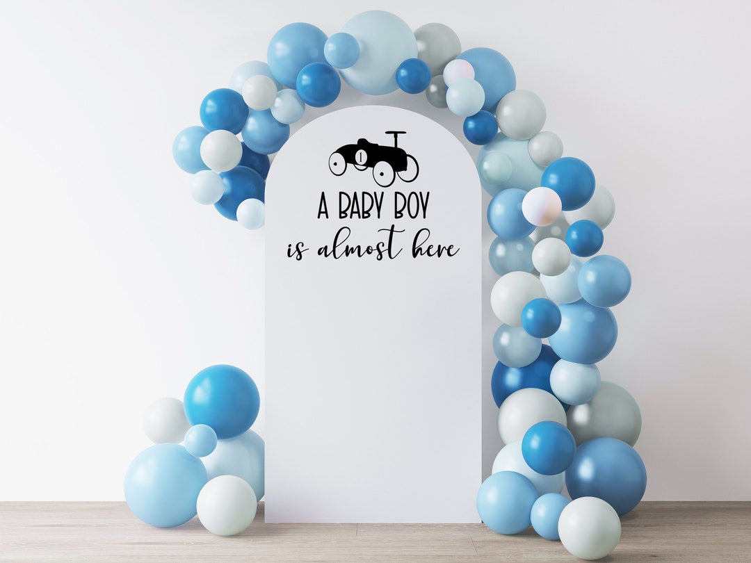 Personalized Baby Shower Balloon Arch Decal, DIY Baby Shower ...