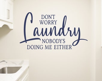 Laundry Room Decal Funny - Etsy