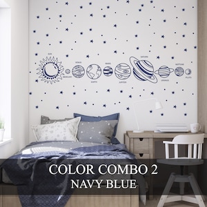 Planets Wall Decals, Solar System Wall Decal, Space Wall Decals ...