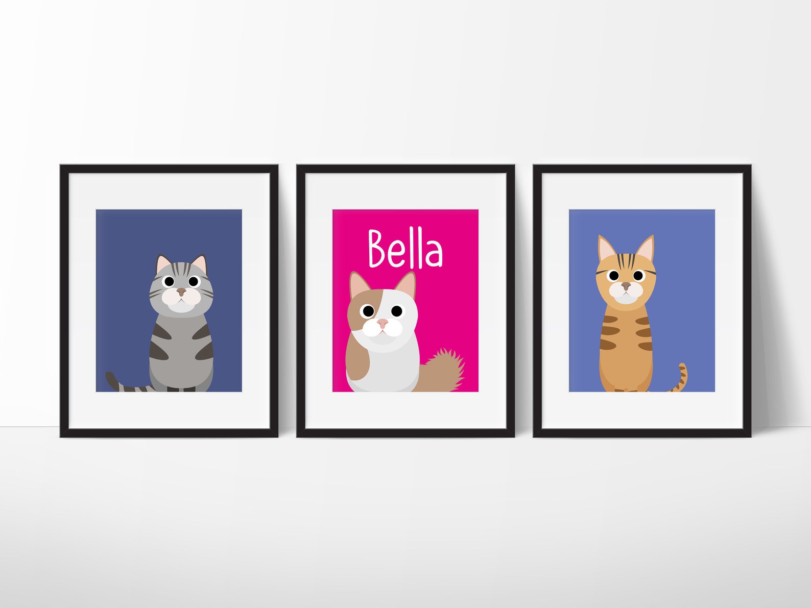 Personalized Cat Wall Art Print Cat Lover Gifts Kitten Wall - Etsy