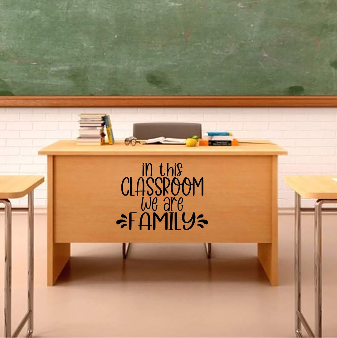 In This Classroom We Are Family Classroom Decal, Classroom Door Vinyl ...