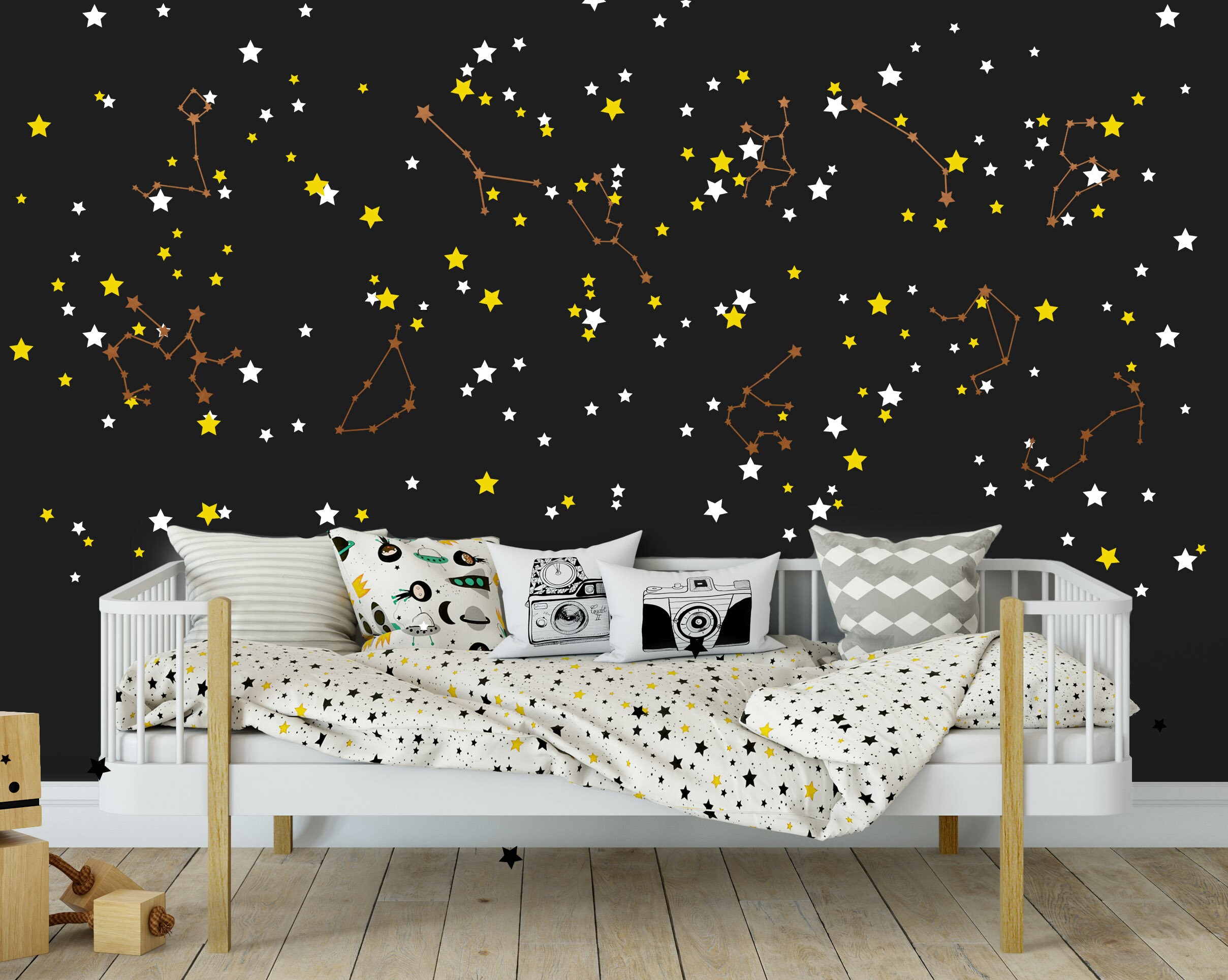 Constellation Wall Decals Outer Space Wall Decal Zodiac Wall | Etsy