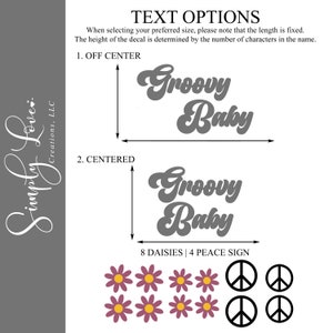 Groovy Baby Decal for Party Balloon Arch, Groovy Baby Shower Sign ...