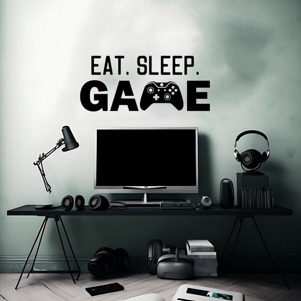 Eat Sleep Game Wall Decal - Etsy