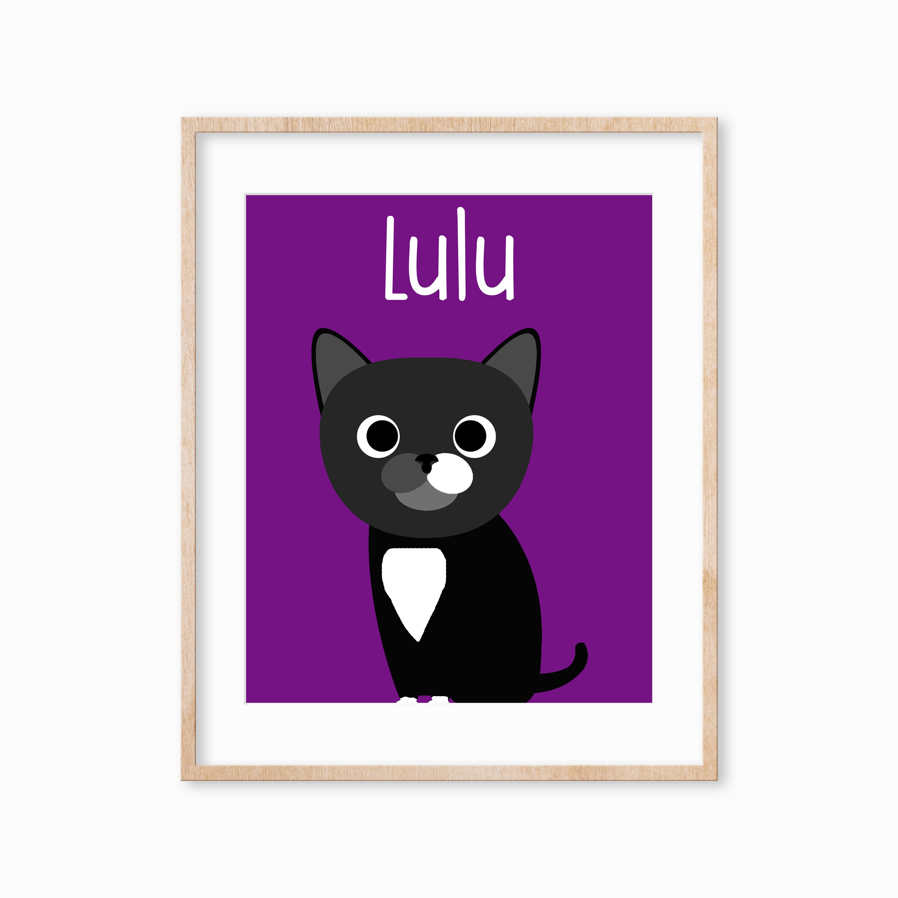 Personalized Cat Wall Art Print, Cat Lover Gifts, Kitten Wall Decor - Etsy