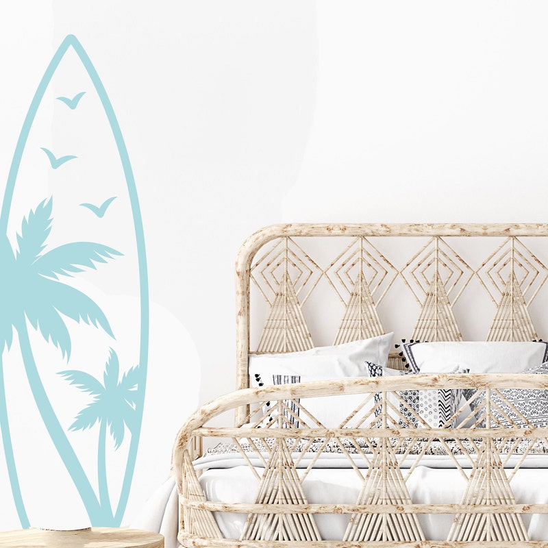 Surfboard Wall Decal - Etsy