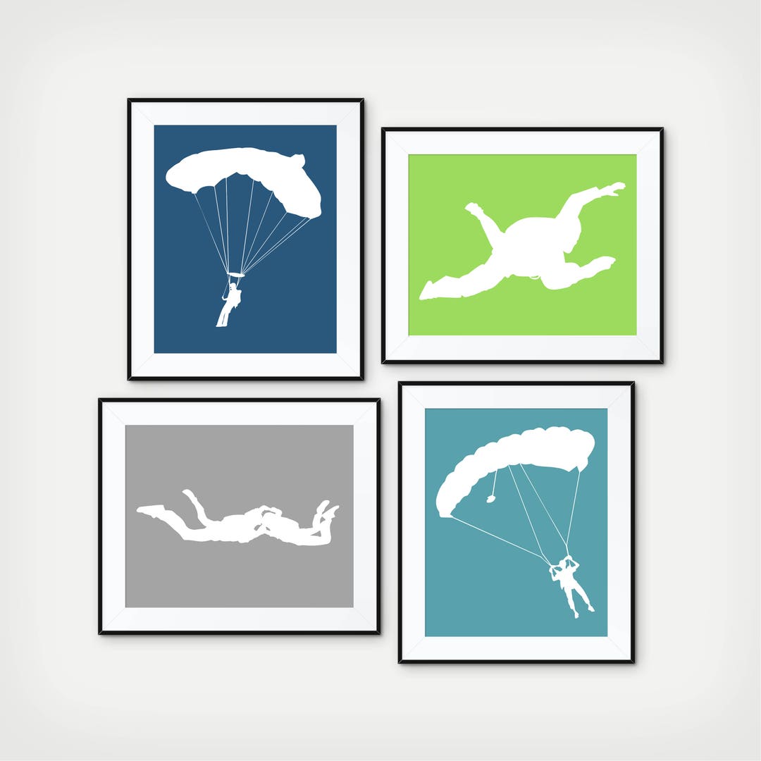 Sky Dive - Sky Diving - Sky Diver - Teen Room - Sky Dive Wall Art - Sky ...