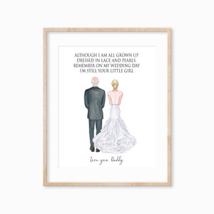 Personalized Father of the Bride Print Father of the Bride | Etsy