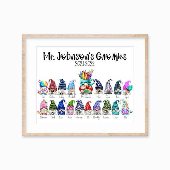 Teacher Gnome Gift Teacher and Students Gift Gift for Gnome - Etsy