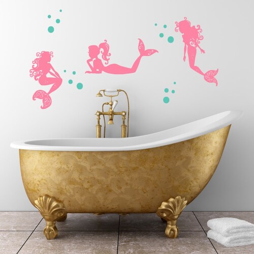 Mermaid Vinyl Wall Decal - Etsy
