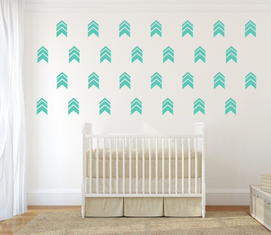 Arrow Wall Decals - Chevron Arrows Decals - Nursery Wall Decal - Vinyl ...