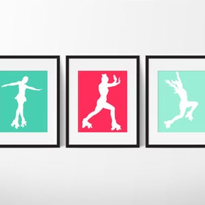 Roller Skating Print Gift for Roller Skater Roller Skating - Etsy