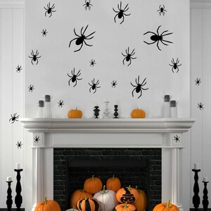 Spider Wall Decals - Spiders Vinyl Sticker - Halloween Decor ...