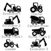 Construction Truck Prints Dump Truck Wall Art Boys Room Wall Art ...