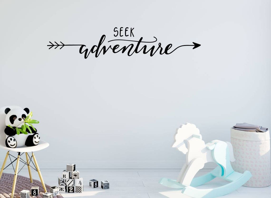 Seek Adventure Decal Nursery Wall Decal Nursery Decals Boy - Etsy