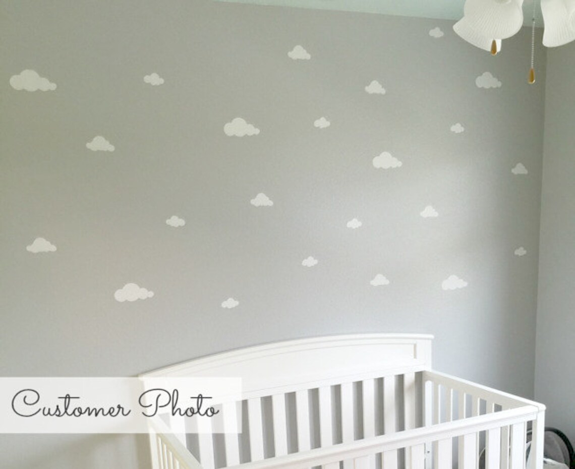 Cloud Wall Decal Clouds Decal Cloud Sticker Kid Wall - Etsy