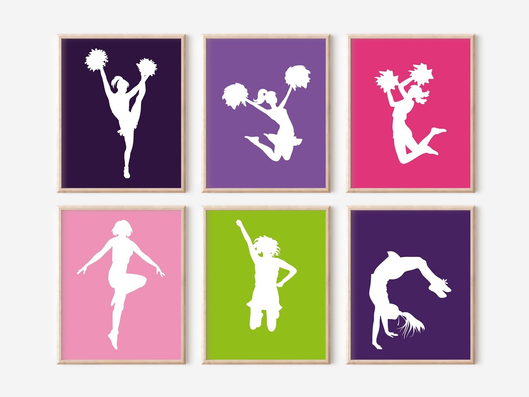 Custom Cheerleader Prints, Cheerleading Gifts, Girl Sports Room, Gift ...