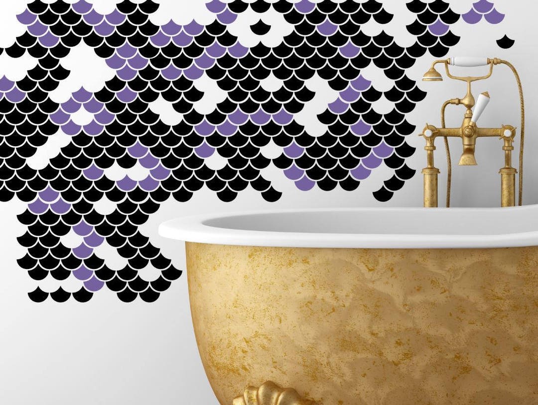 Mermaid Scale Wall Decals - Mermaid Scale Stickers - Mermaid Wall Decal ...