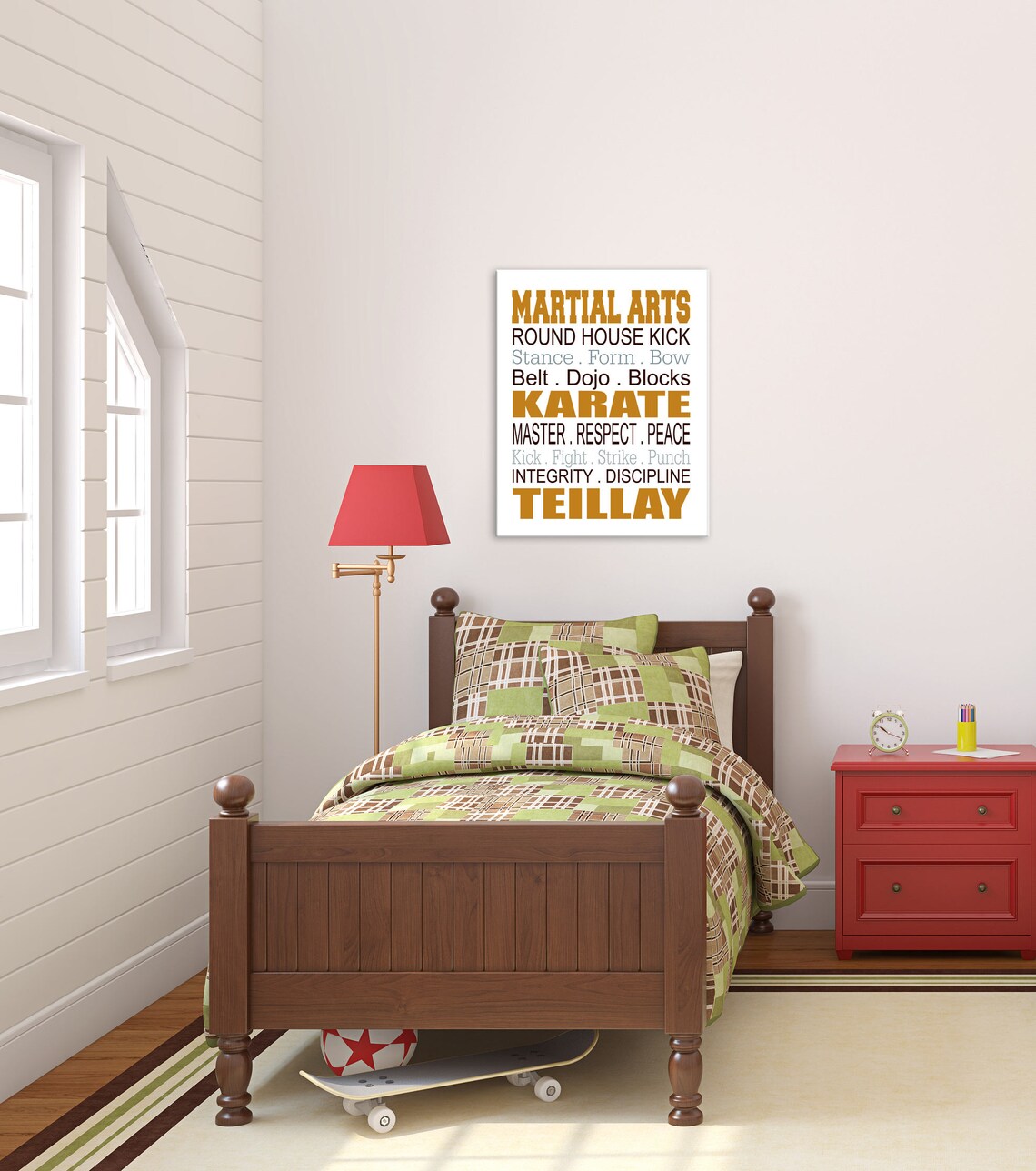 Martial Arts Wall Art Karate Wall Hanging Personalized - Etsy