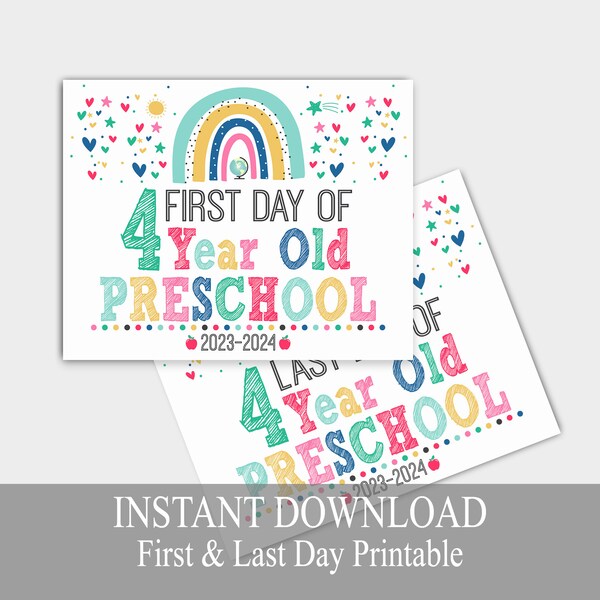 Preschool Sign - Etsy