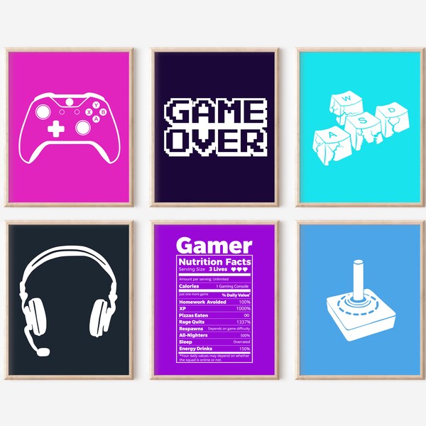 Gaming Prints - Etsy