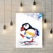 Puffin Box Canvas Kicking Puffin Art. - Etsy