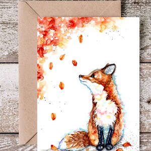 Fox Handmade Celebration Greetings Card. - Etsy