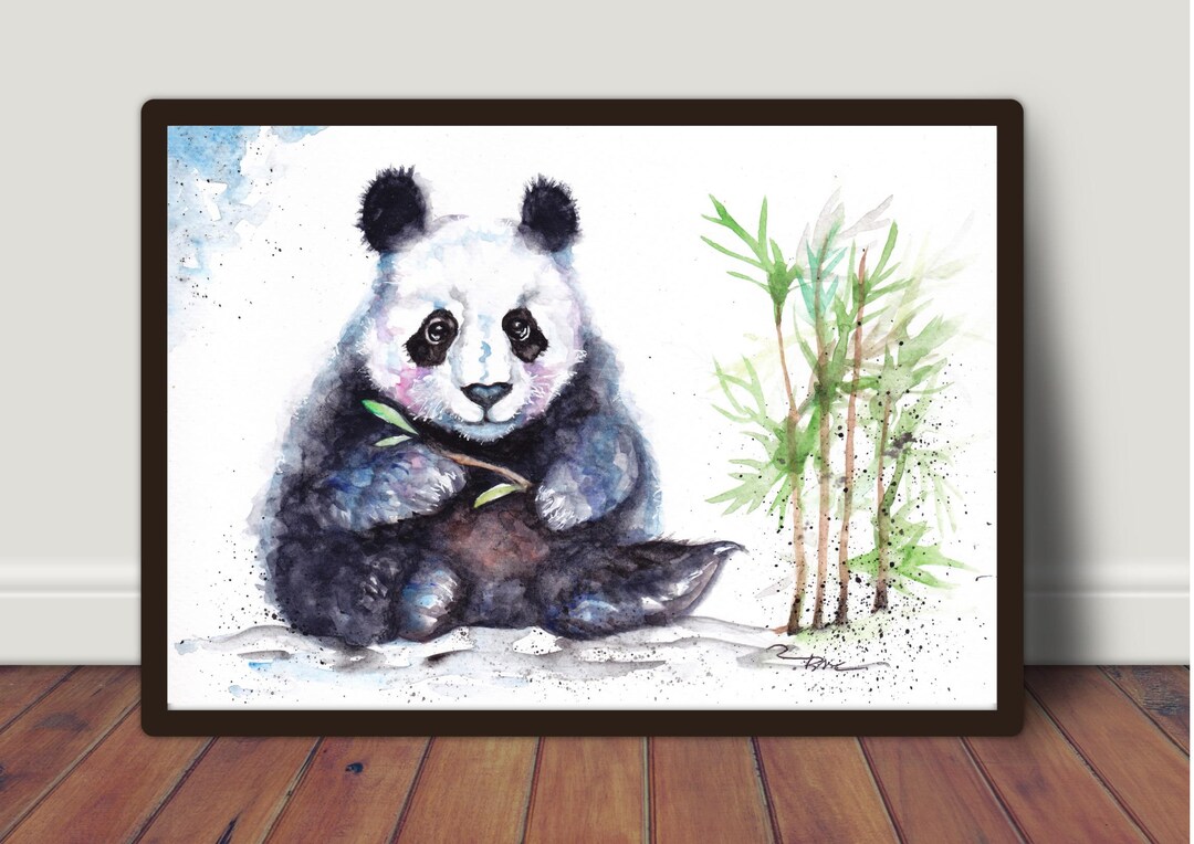 Panda,sale ,original,watercolour,painting,print,card,gift ,wildlife ...