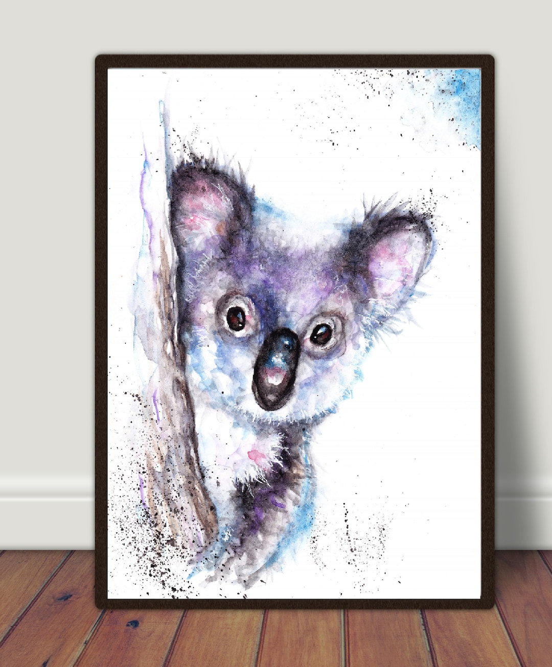 Koala Art Koala Wildlife Wall Art - Etsy