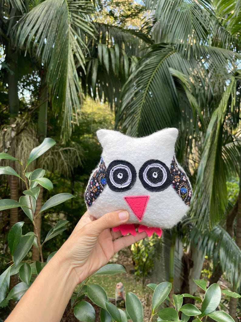 Owl Softie, Owl Soft Toy, Plush Owl, Toy Owl, White Owl - Etsy