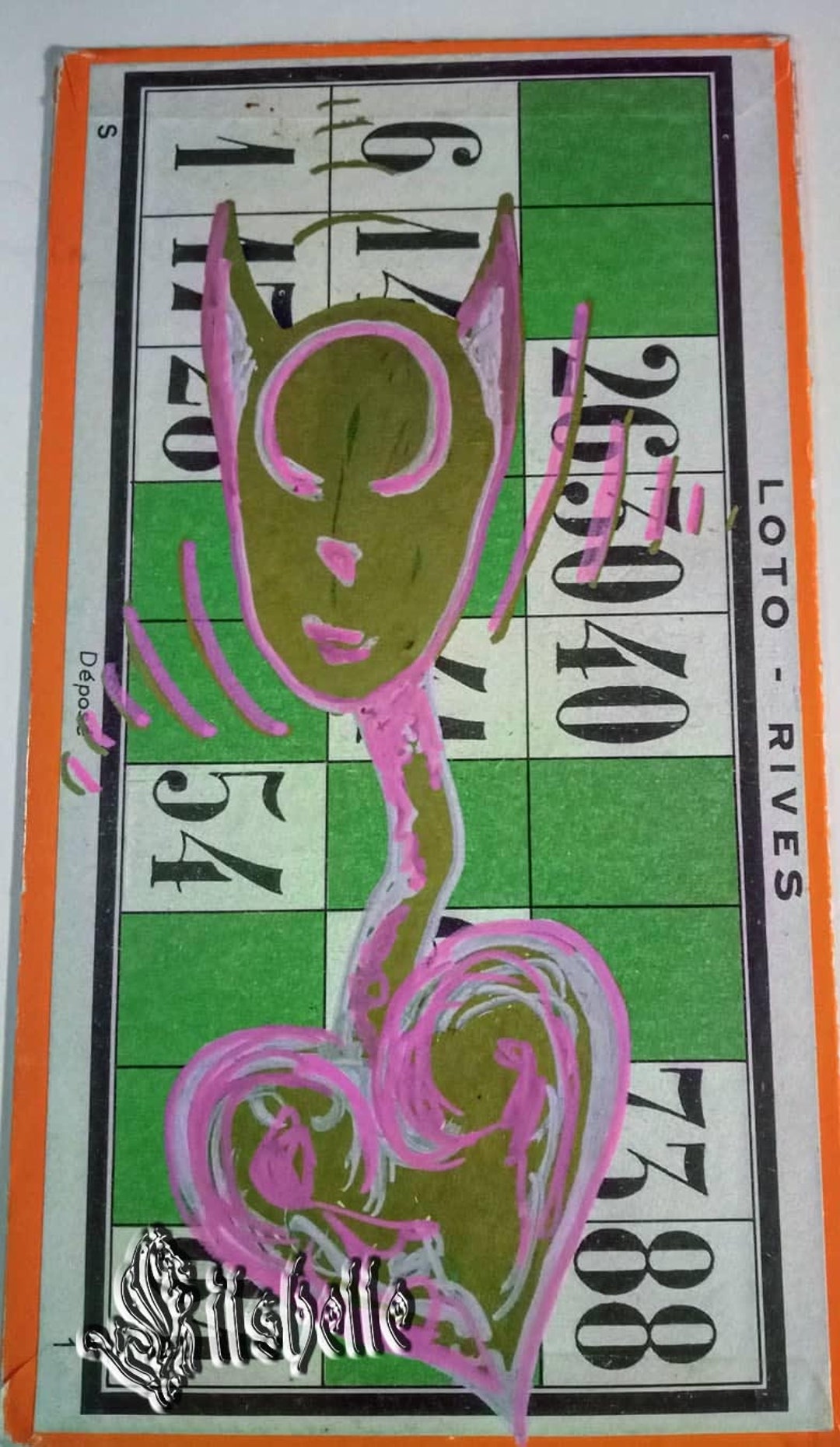 Drawing on Raffle Ticket - Etsy