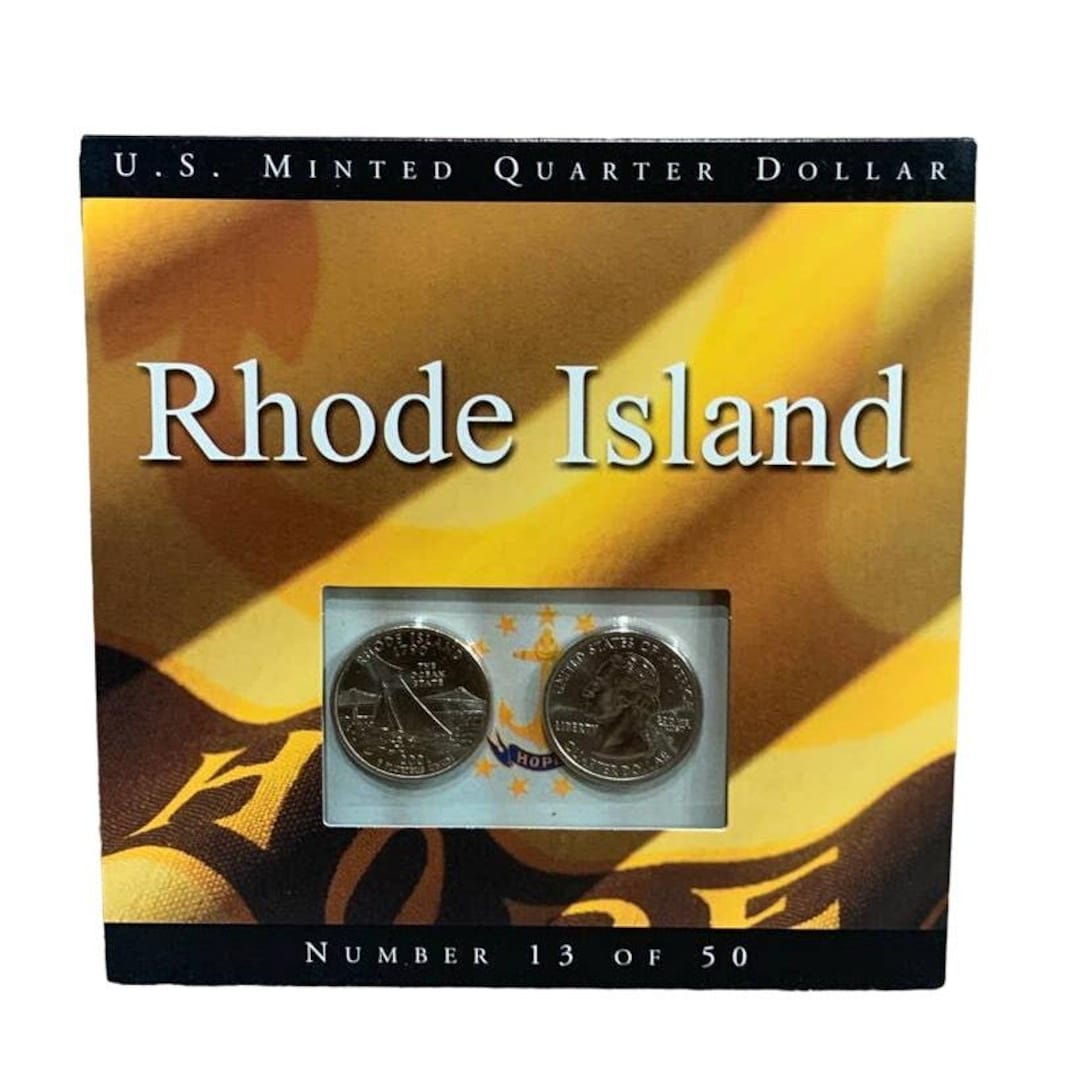 US Minted Quarter Dollar Rhode Island Numbered Coin Set Sealed 13 of 50 ...
