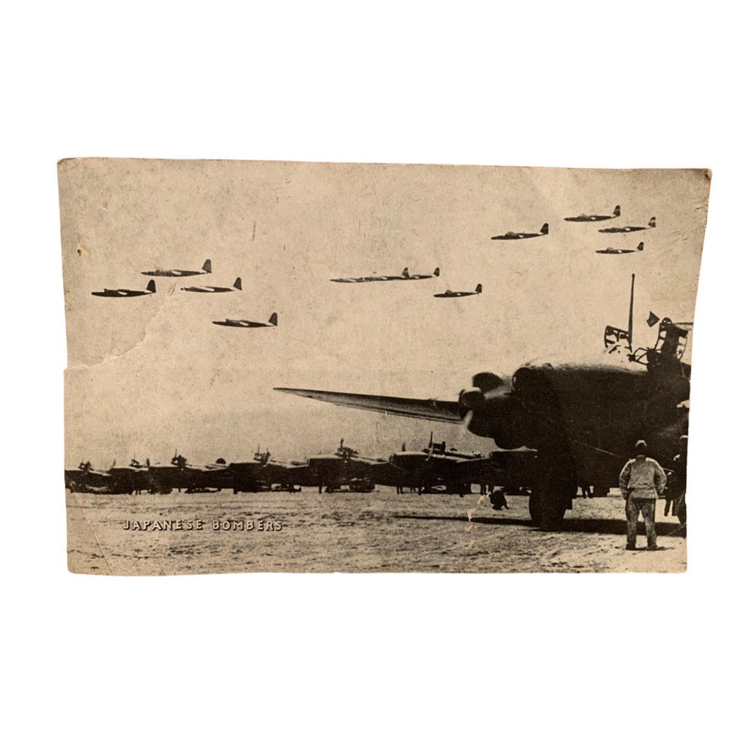 Vintage 5 by 8 James Phillips Japanese Bombers WWII Black White Photo ...